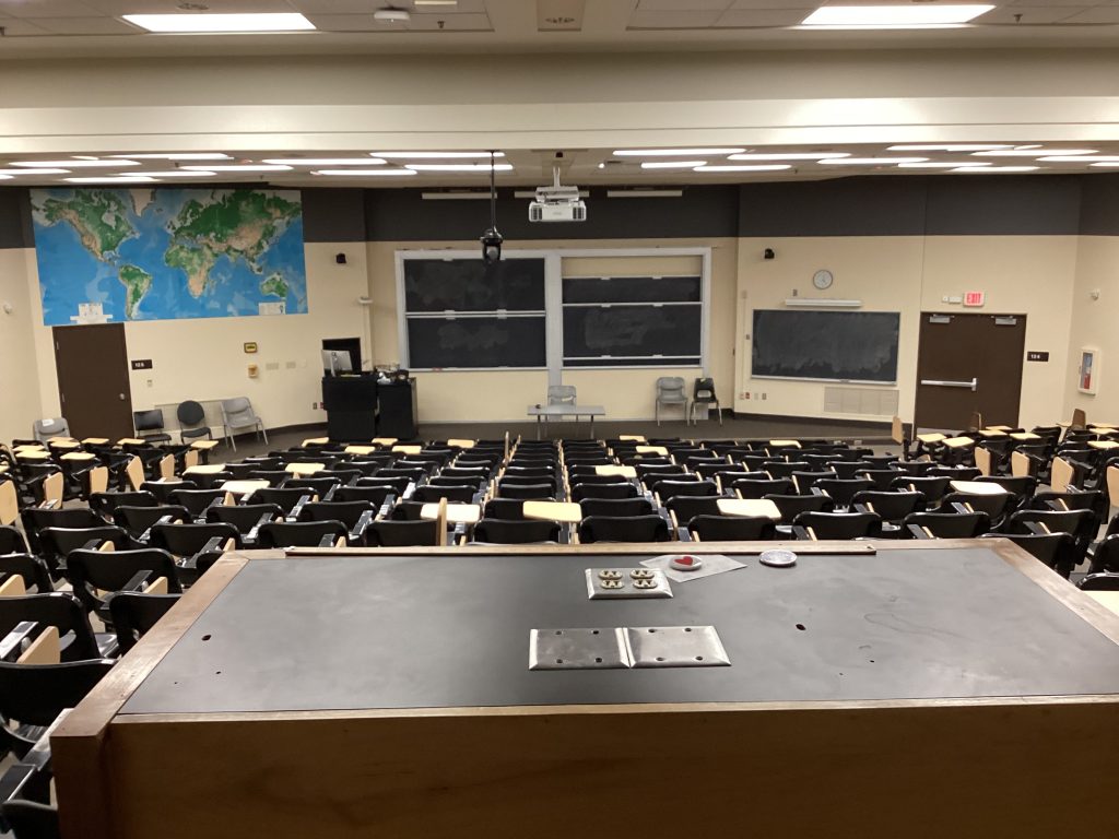 Geological Sciences Building, Room 123, Keller Auditorium