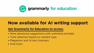 Grammarly for Education now available